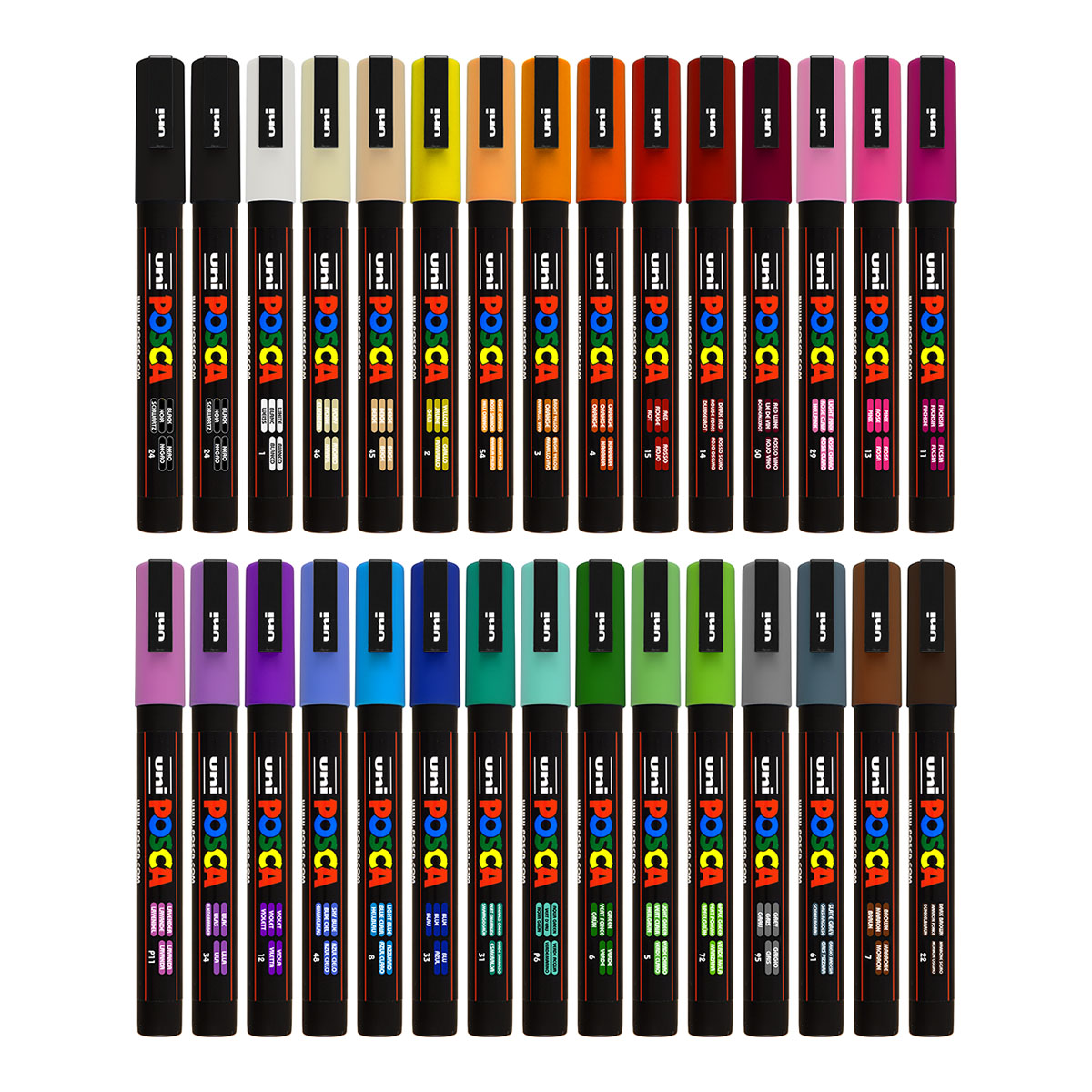 Uni Posca Markers PC-3M 30-set | Spraydaily.com